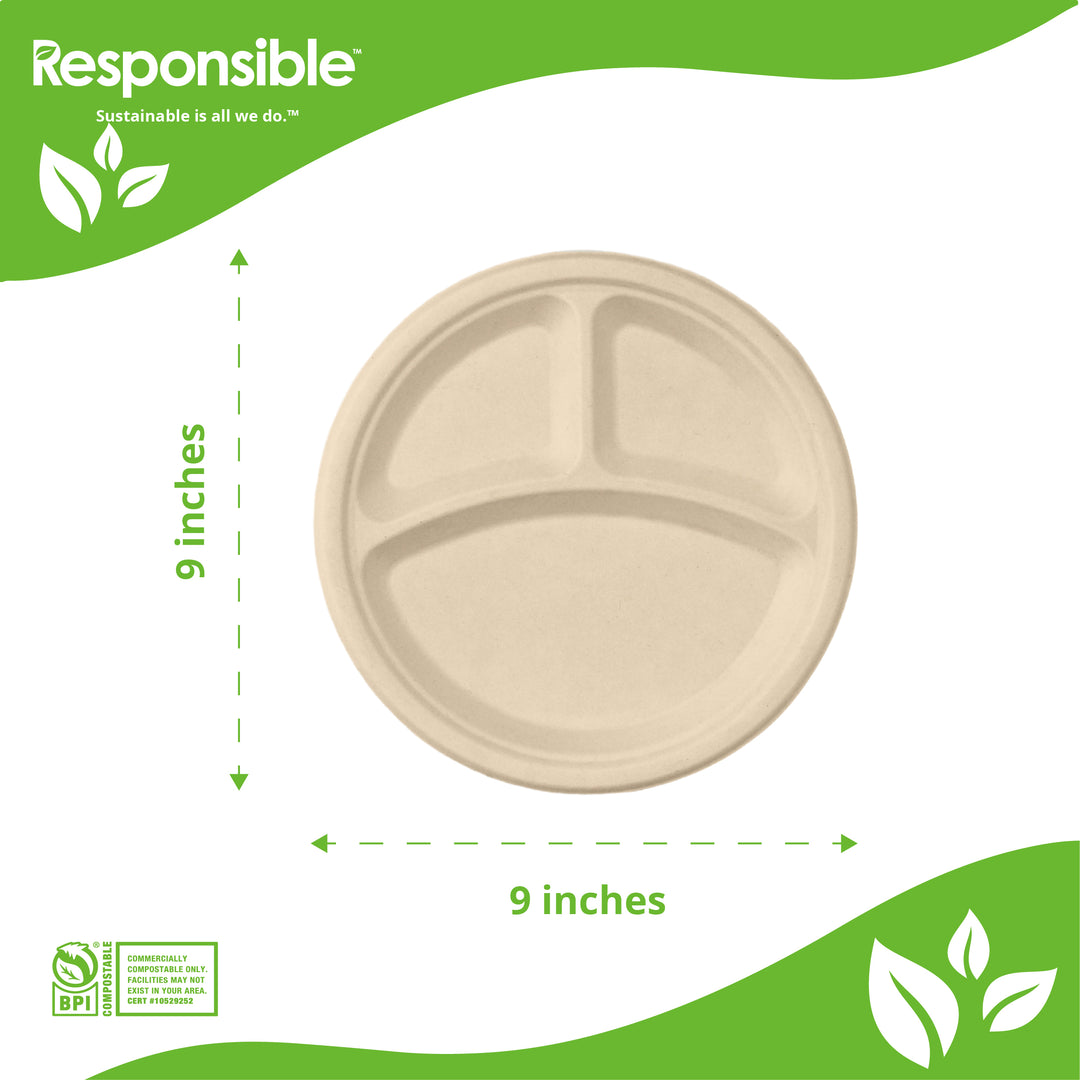 Molded Fiber Plates – Responsible Products