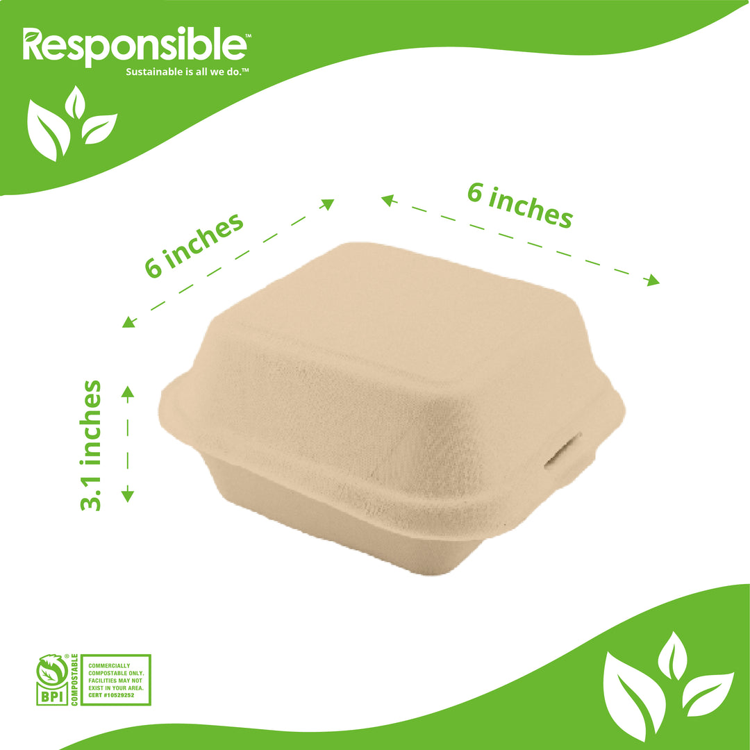 Molded Fiber Hinged – Responsible Products