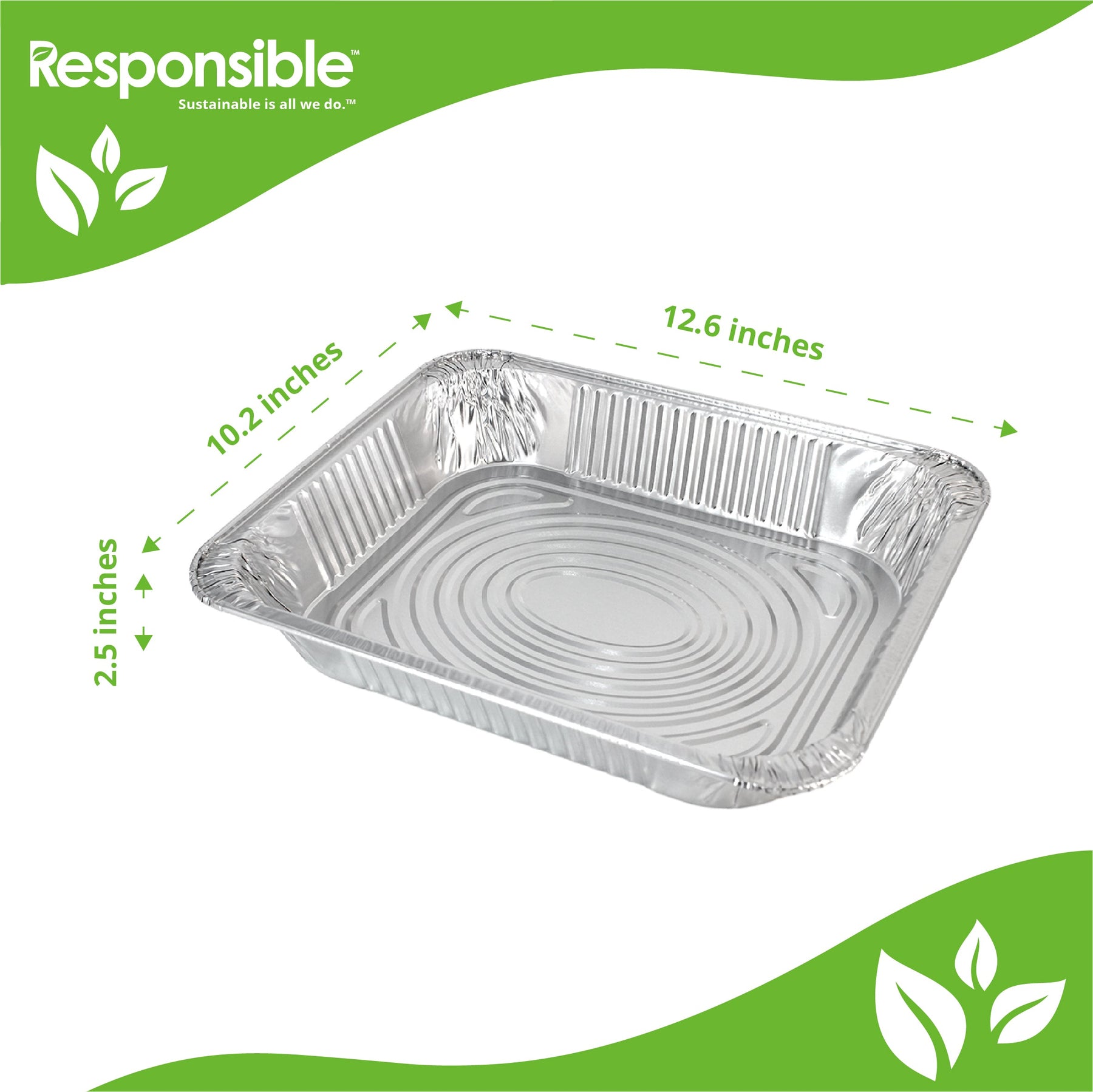 Foil Pand Ekco - Half-Size Aluminum Steam Pans, 25-count – 13x10.5 Tin ...